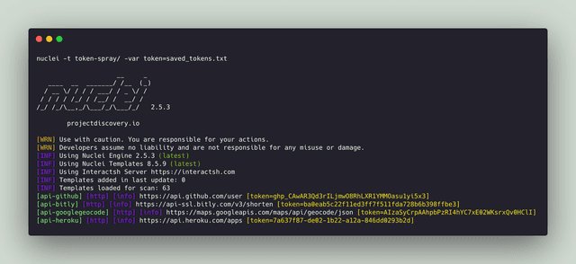 Token Spray - Introduction to self-contained template — ProjectDiscovery Blog