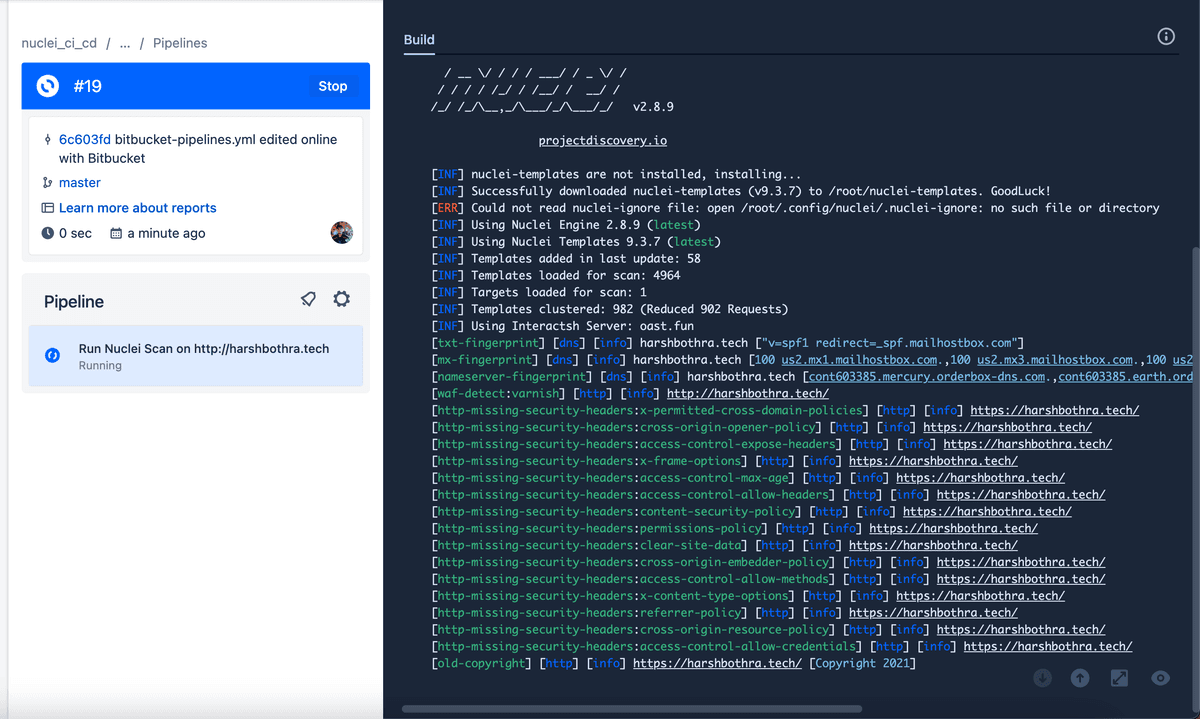 Implementing Nuclei into your Bitbucket CI/CD Pipeline for Scanning ...