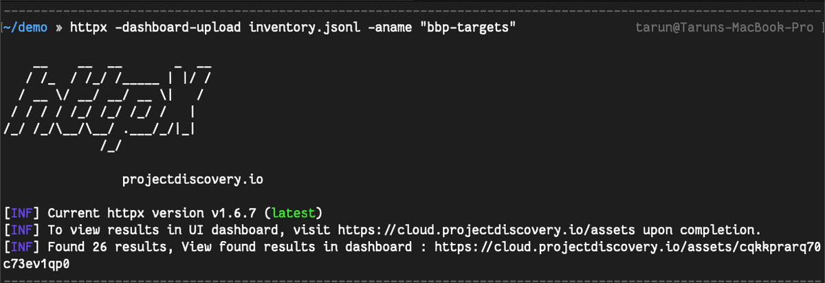 Introducing the httpx dashboard — ProjectDiscovery Blog