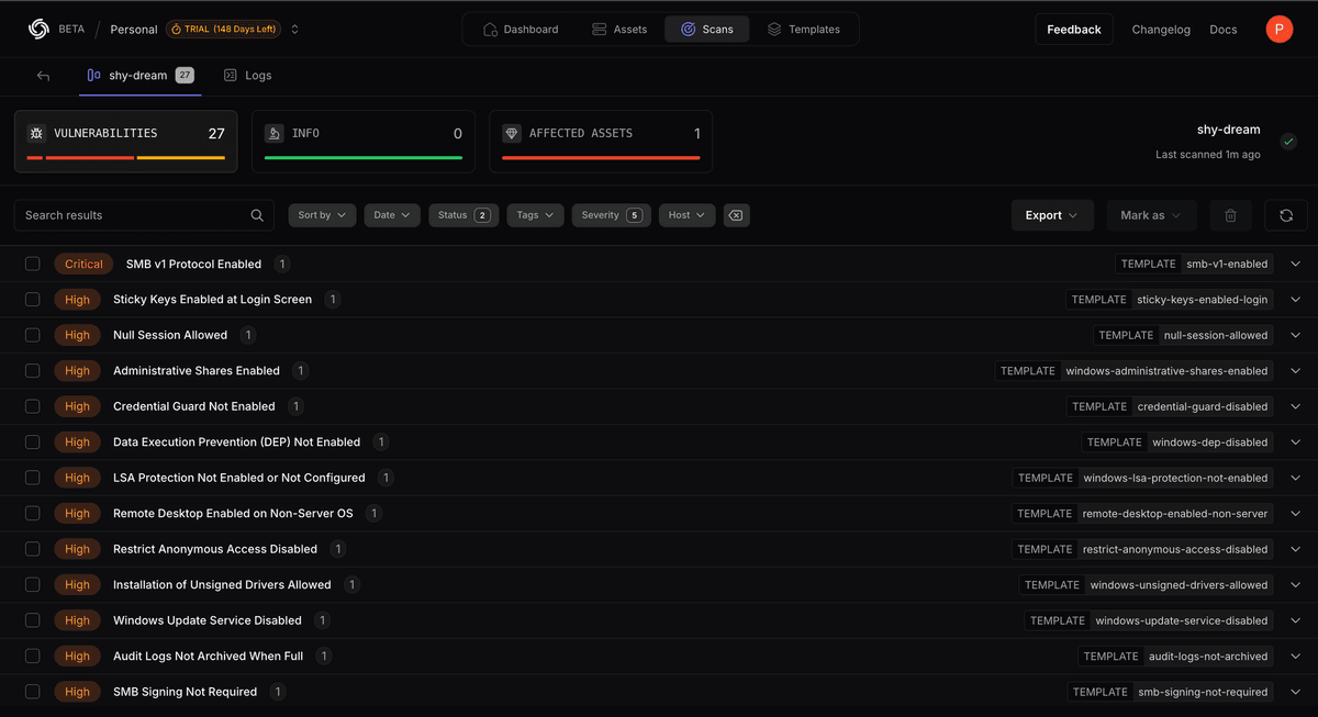 Windows Security Hardening And Auditing Nuclei Templates V10 1 0 🎉 — Projectdiscovery Blog