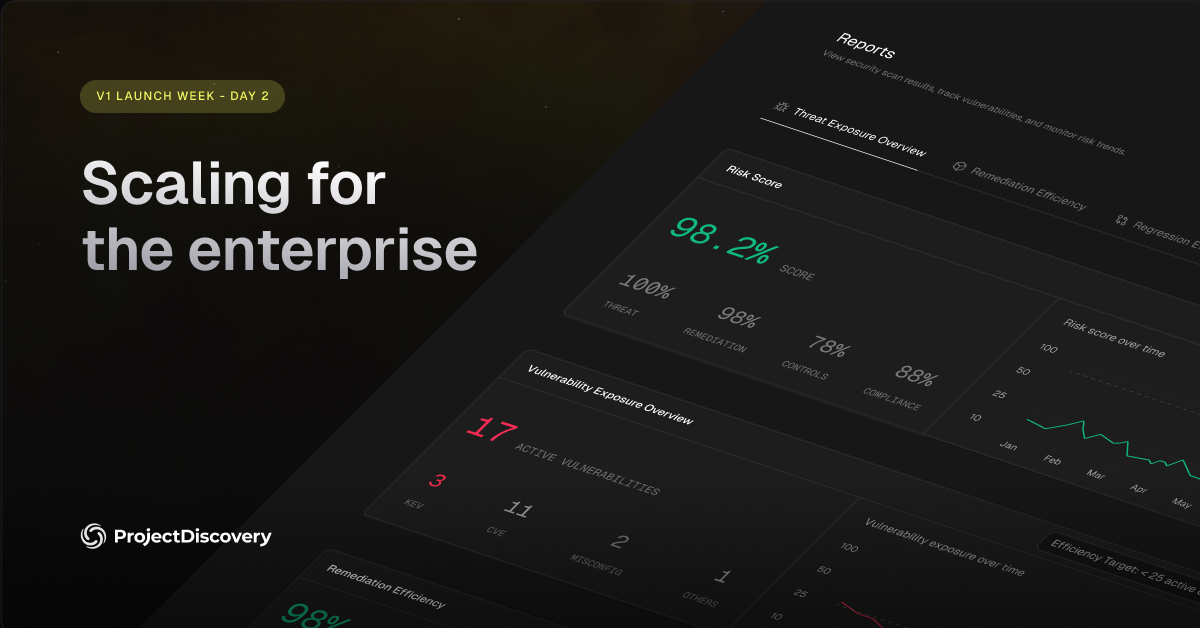 Scaling for the enterprise — ProjectDiscovery Blog